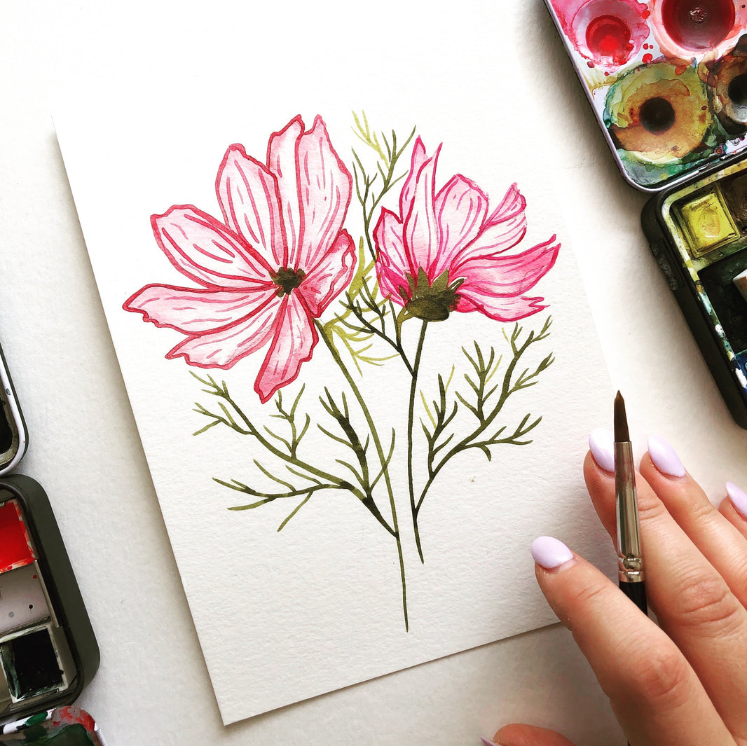 Ready-to-Paint Watercolor Pages – Alex's Garden Studio